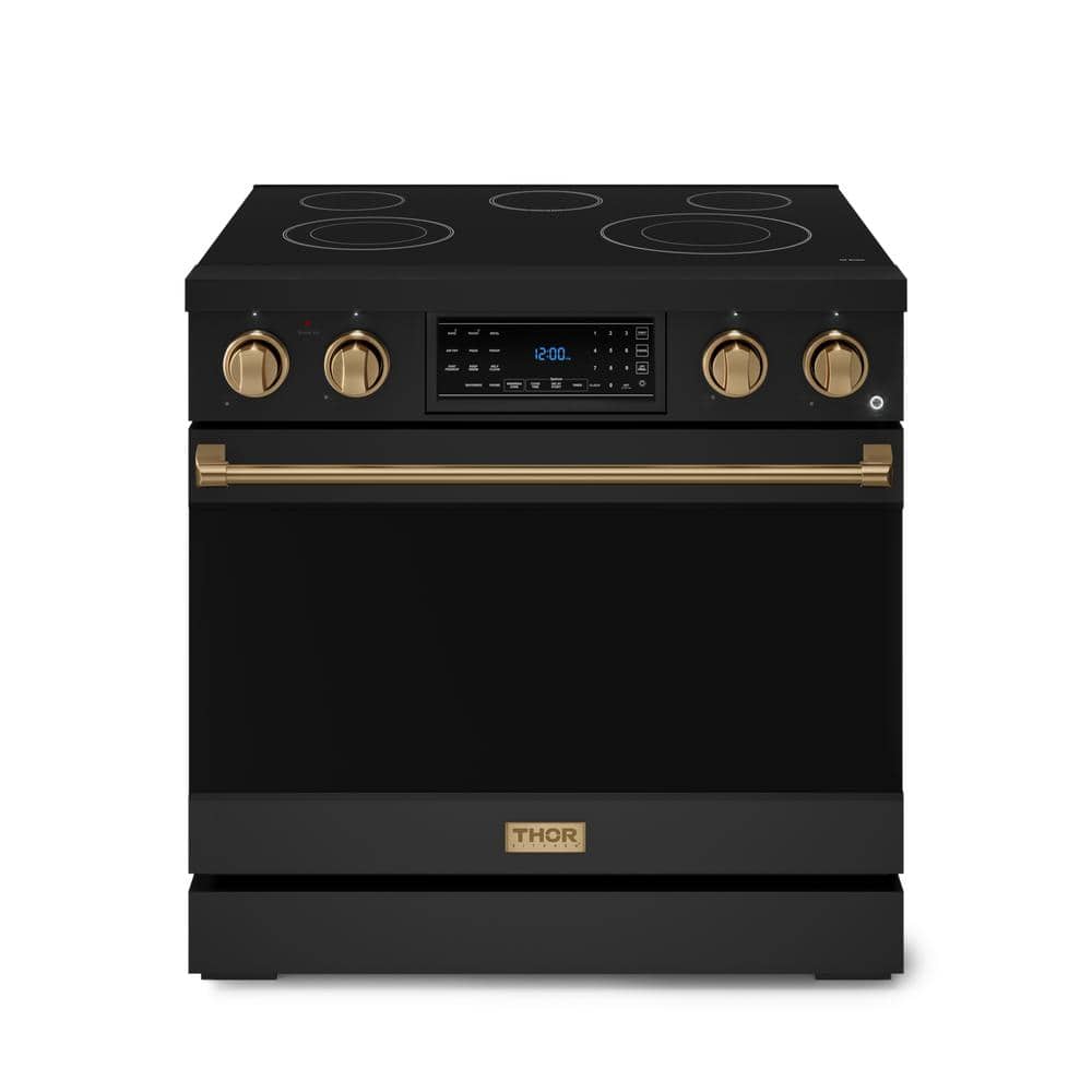 Thor Kitchen Gordon Ramsay Series 36 in. 5-Burner Elements Freestanding ...