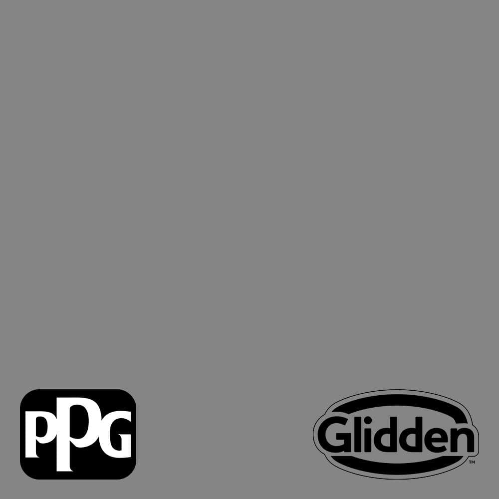 Glidden Premium 1 qt. PPG1001-5 Dover Gray Semi-Gloss Exterior Latex ...