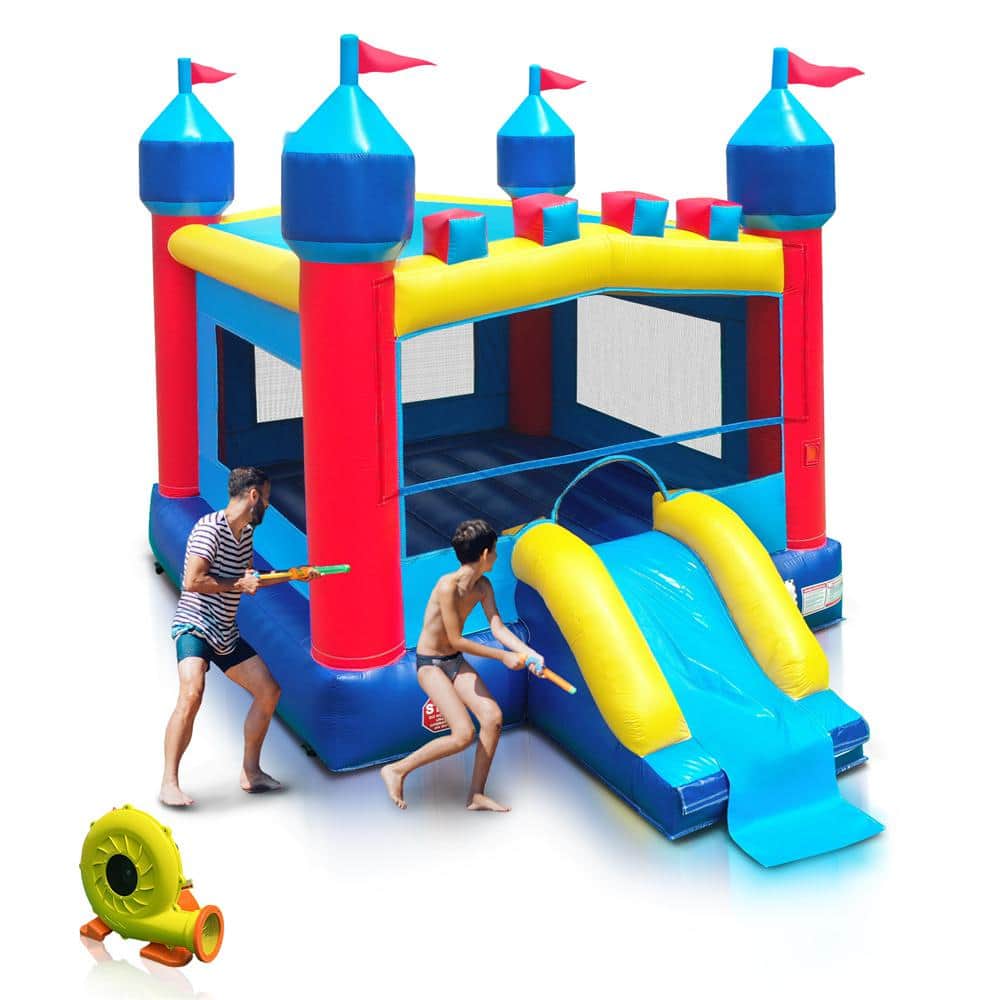 Karl home Inflatable Water Park Bounce House with Slides, Basketball ...