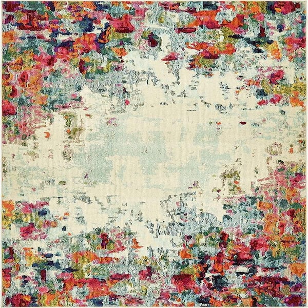 Unique Loom Chromatic Joyous Multi 5' 0 x 8' 0 Area Rug 3139857