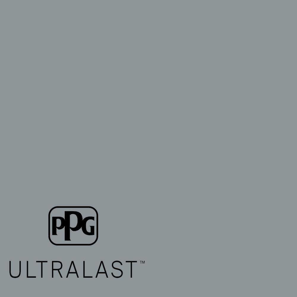 PPG UltraLast 1 gal. #PPG1012-5 Steeple Gray Matte Interior Paint and ...