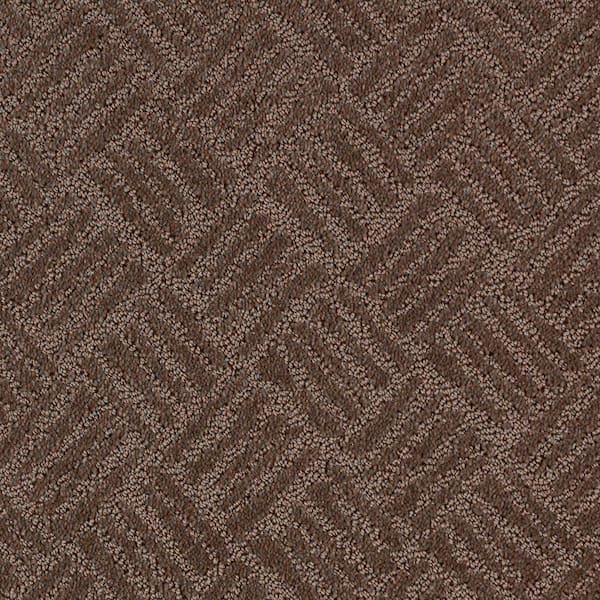8 in. x 8 in. Pattern Carpet Sample - Embers Aloft -Color Chocolate MO ...