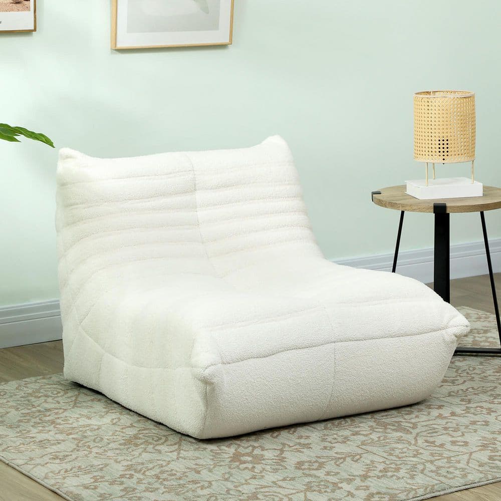 HOMCOM Bean Bag Chair for Adults, Giant Fireside Chair Lazy Sofa, Bean ...