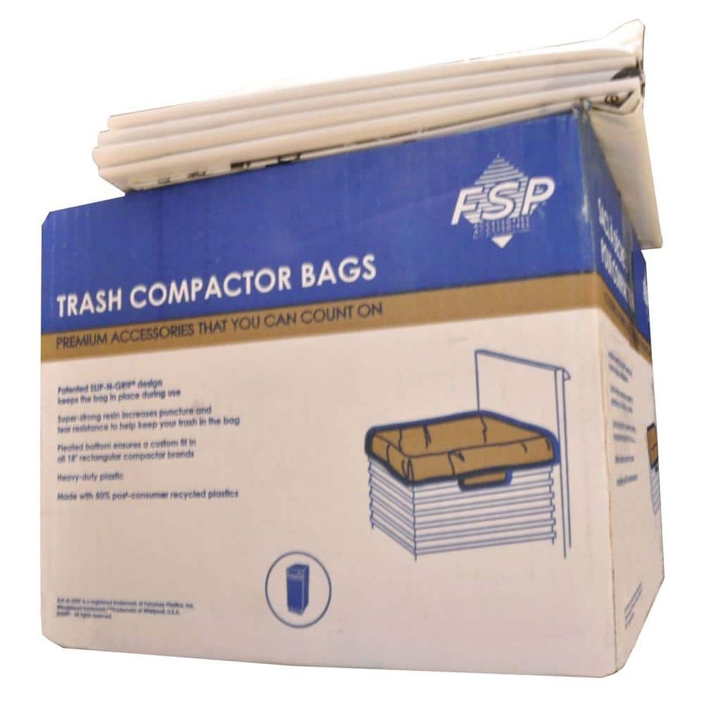 Whirlpool 15 in. Plastic Compactor Bags (60-Pack) W10165294RB - The ...