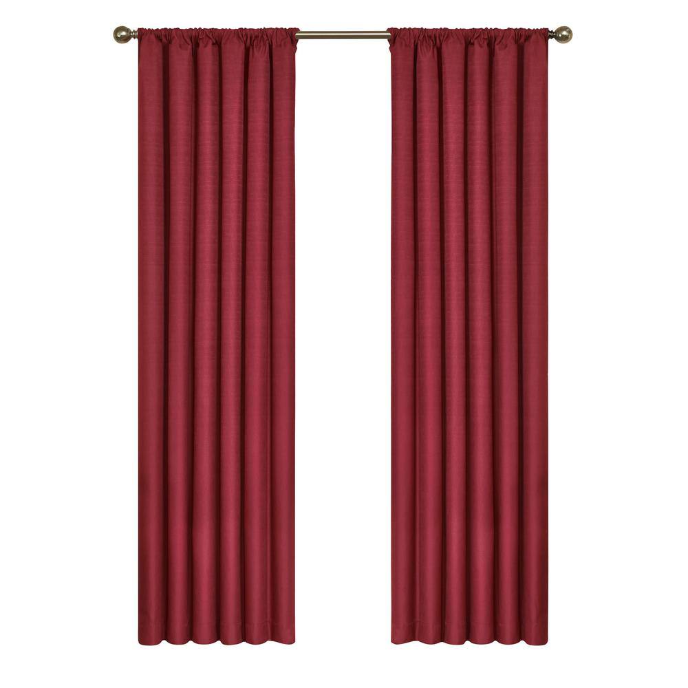 Eclipse Kendall Thermaback™ Ruby Solid Polyester 42 in. W x 95 in. L ...