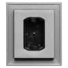 Builders Edge 7 in. x 8 in. #030 Paintable Electrical Mounting Block ...