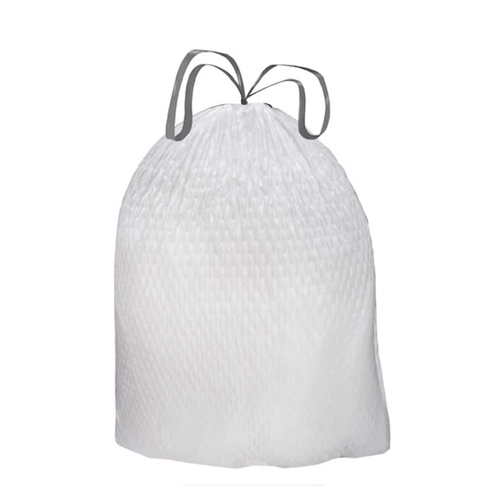 HDX 13 Gal. Flex Drawstring Unscented Tall Kitchen Trash Bags with 20% ...