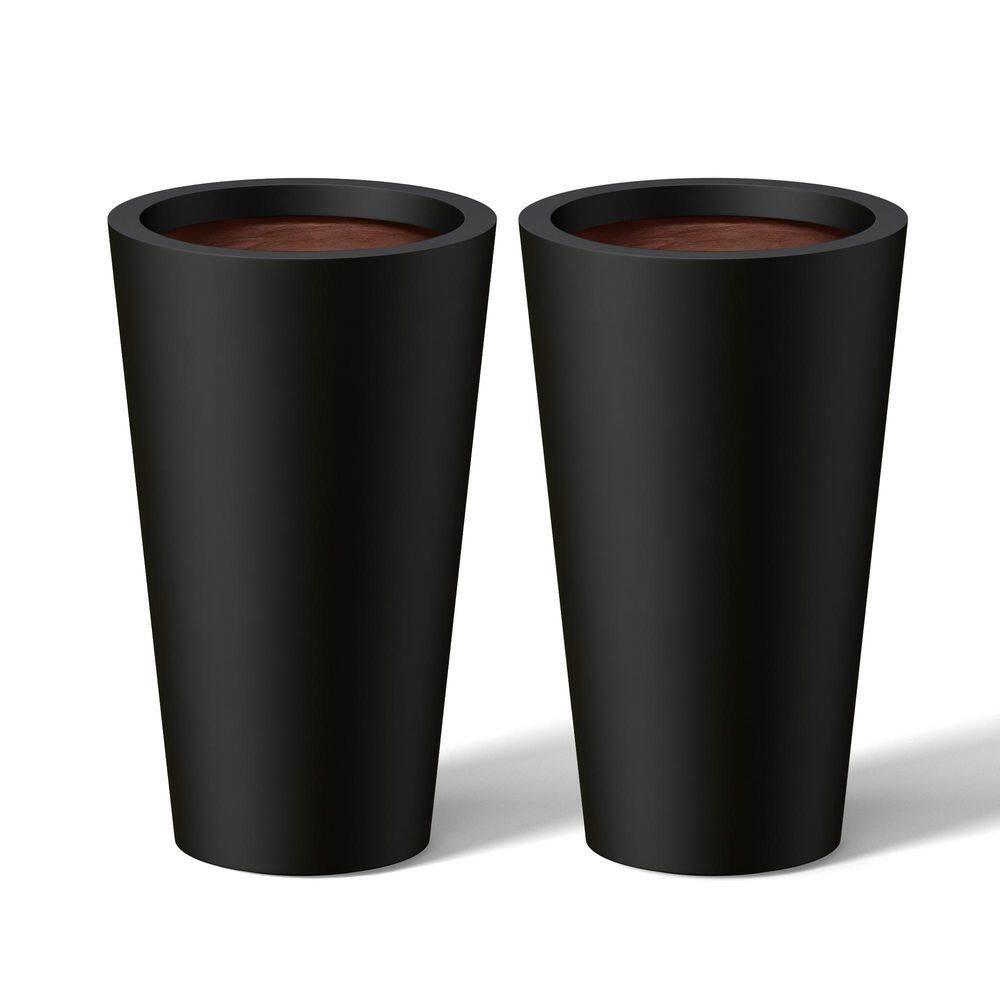 Sapcrete 8 in. Medium Charcoal Black (Premium Inner) Concrete Round ...