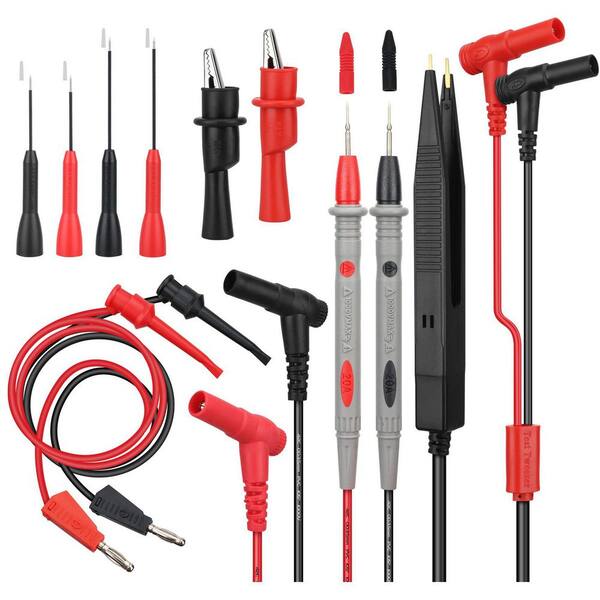 Multimeter Alligator Clips Leads 3-Pack Push-on Alligator Clips For ...