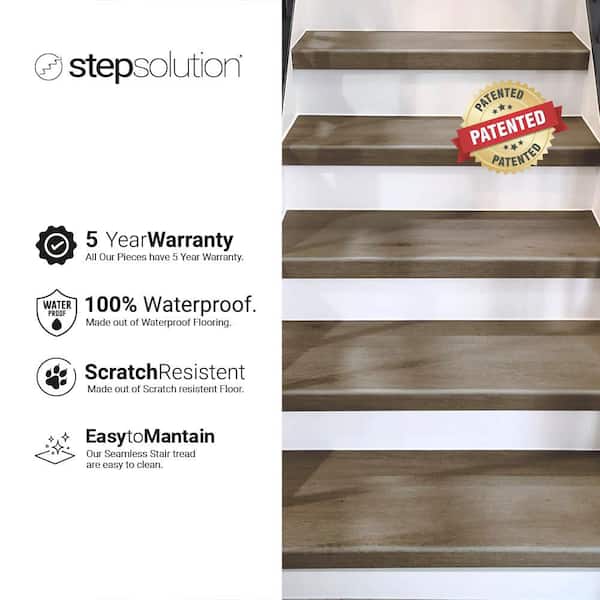 STEPSOLUTION Palenque Park Stair Tread Molding Square-Exact Match for Home Decorators Floor, 2 ...