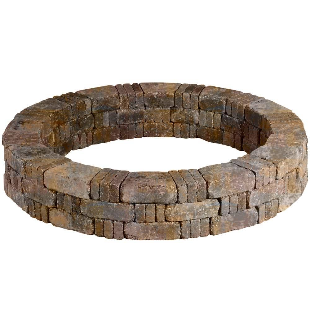 Pavestone RumbleStone 59 in. x 10.5 in. Tree Ring Kit in Sierra Blend ...
