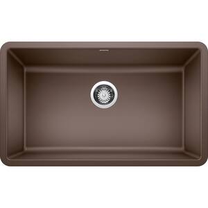 Blanco PRECIS Undermount Granite Composite 30 in. Single Bowl Kitchen ...