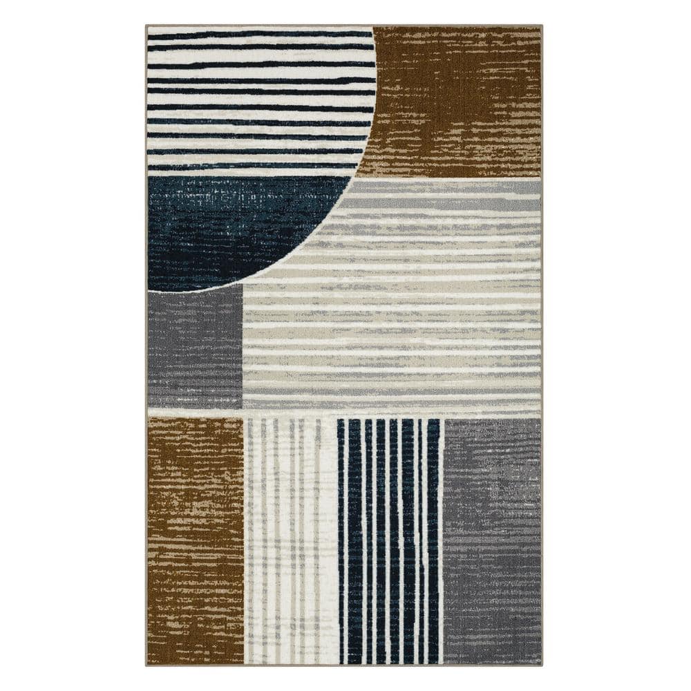 Mohawk Home Rocheport Blue 5 ft. x 8 ft. Area Rug 818562 - The Home Depot