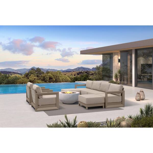 PURPLE LEAF 8-Piecess Patio Conversation Sets All Weather Outdoor Couch ...