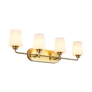 Progress Lighting Channel Glass Collection 4-Light White White Glass ...