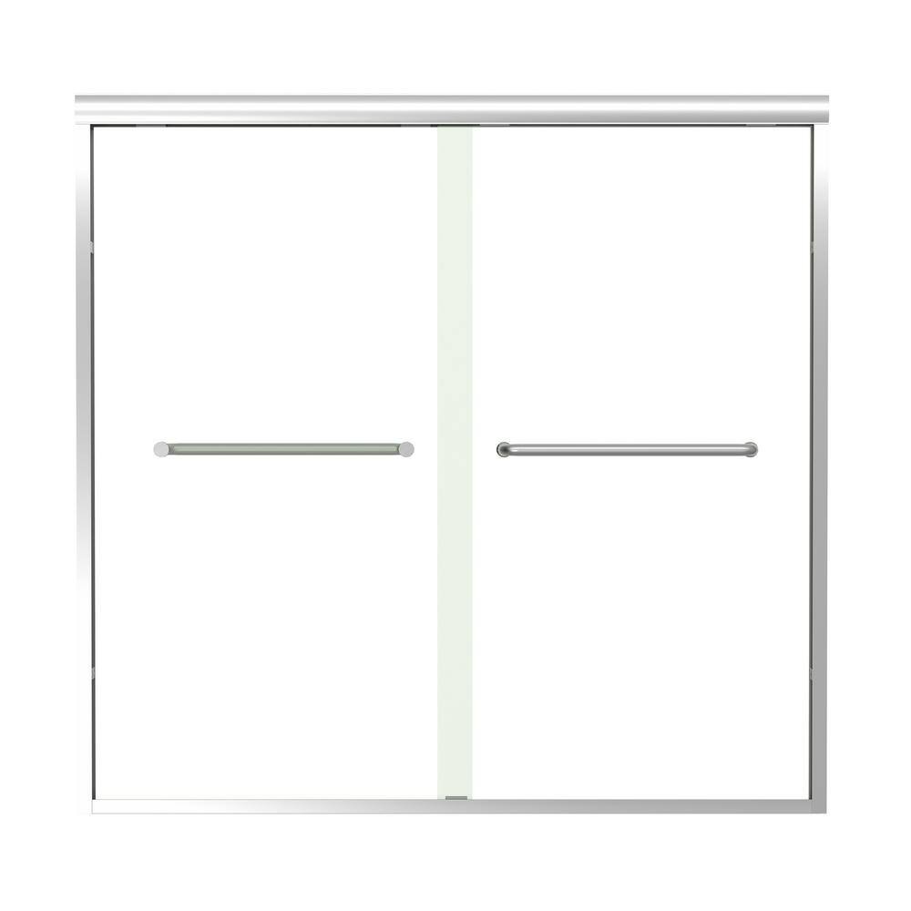Getpro 56 in. - 60 in. W x 72 in. H Double Sliding Framed Alcove Bypass ...