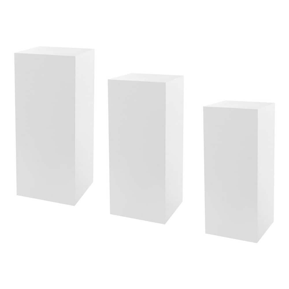 YIYIBYUS White Metal Iron Decorative Stands Display Pedestal Stands ...