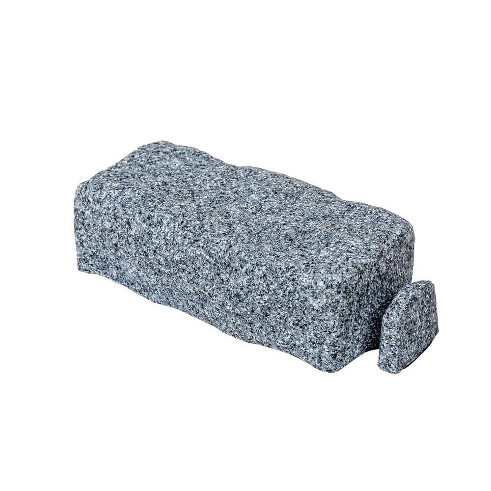 Beuta 7 in. x 2.25 in. x 4 in. Grey Stone (Start) Faux Stone Plastic ...