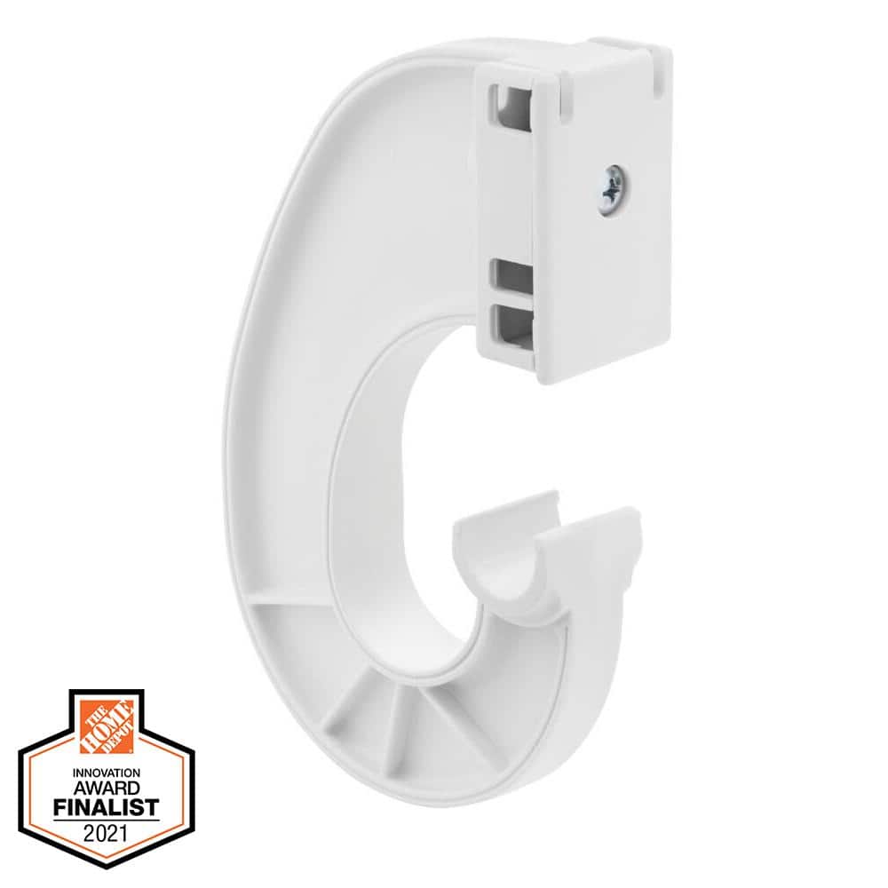 Everbilt Fixed Mount Resin Closet Rod Support Bracket 90230 - The Home ... Everbilt Fixed Mount Resin Closet Rod Support Bracket 90230 - The Home ...