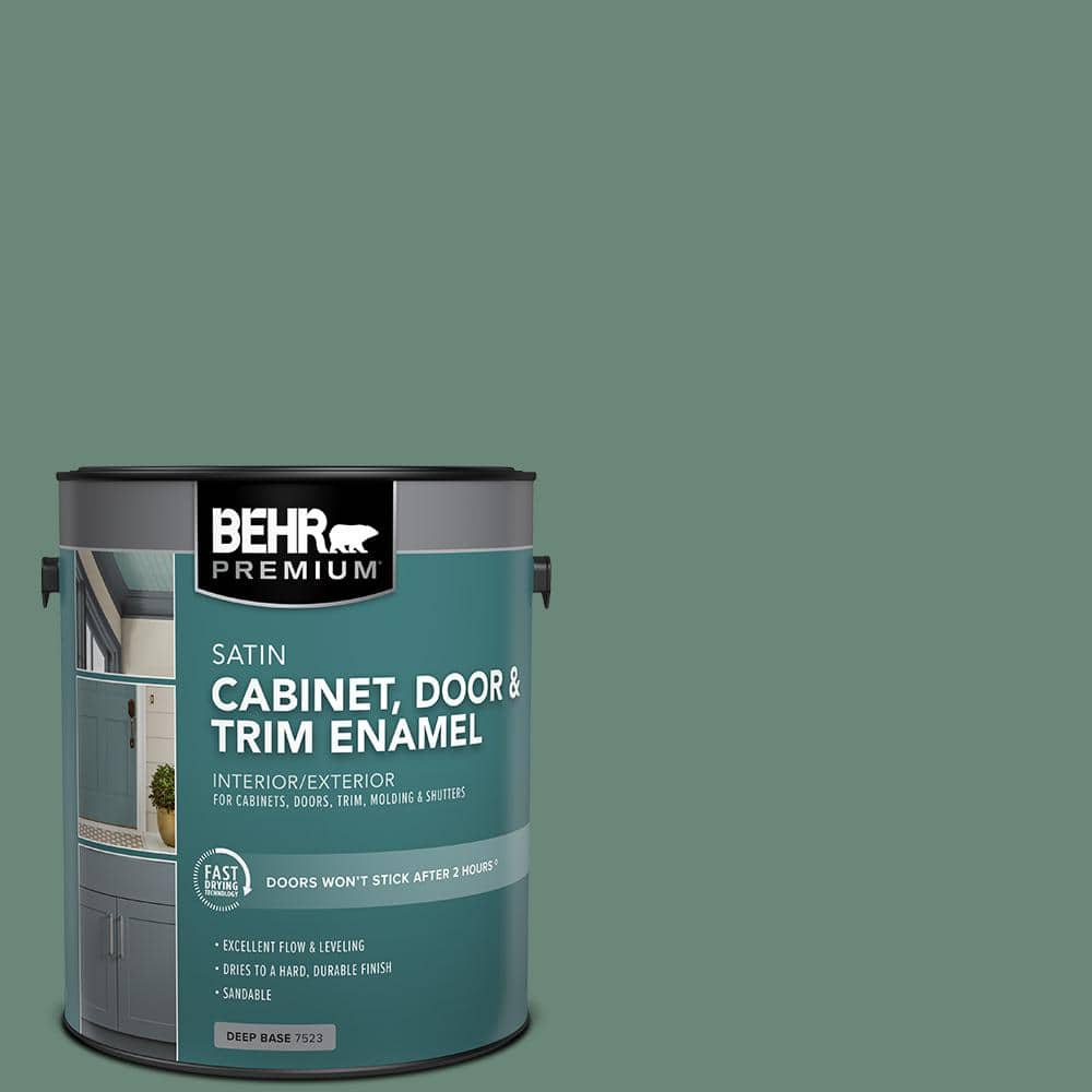 BEHR PREMIUM 1 gal. #S420-5 Sycamore Grove Satin Enamel Interior ...