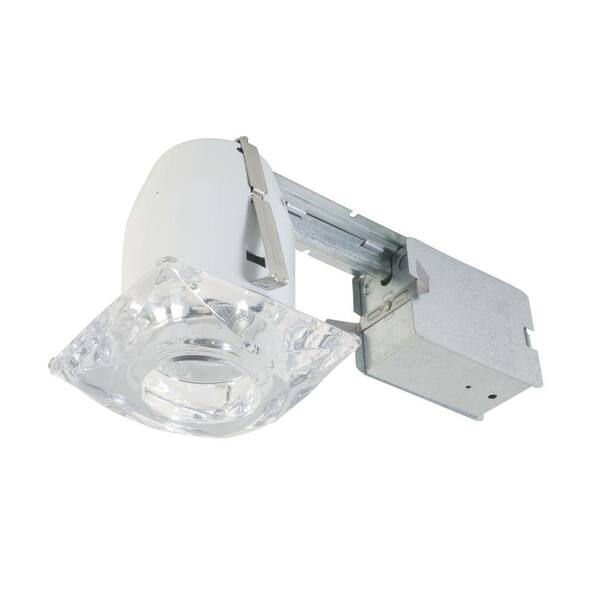 Hale 4 in. Square Crystal Glass Recessed Lighting Kit 12875-016 - The ...