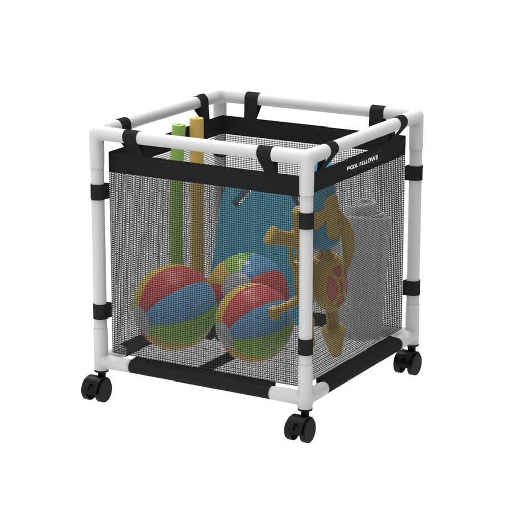 Angel Sar 24.4 in. W x 24.4 in. D x 26.4 in. H 45 Gal. White Plastic ...
