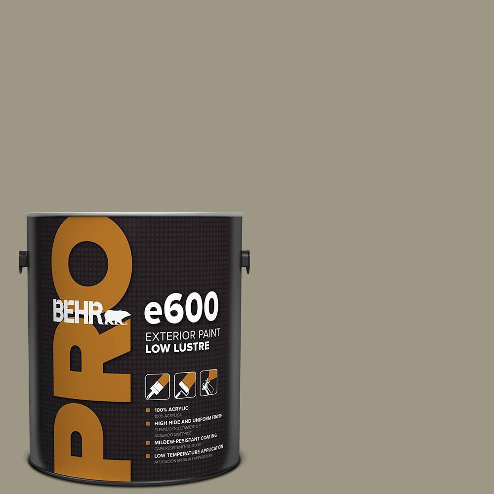 BEHR PRO 1 gal. #PPU8-20 Dusty Olive Low Luster Exterior Paint PR62301 ...