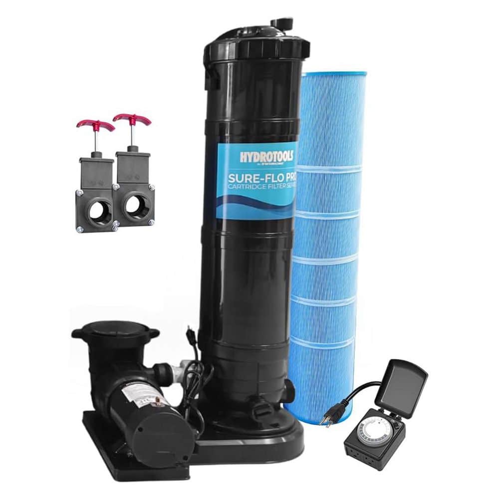 Swimline Hydrotools 150 sq. ft. Cartridge Filter Pump for Above and ...
