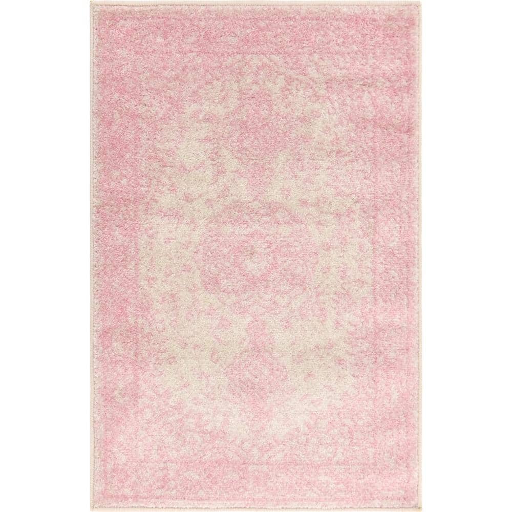 Unique Loom Bromley Midnight Pink 2 ft. x 3 ft. Area Rug 3146346 - The ...