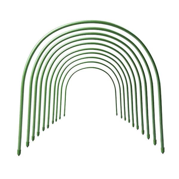 4 ft. L Steel Greenhouse Hoops, Rust-Free Grow Tunnel, Support Hoops ...