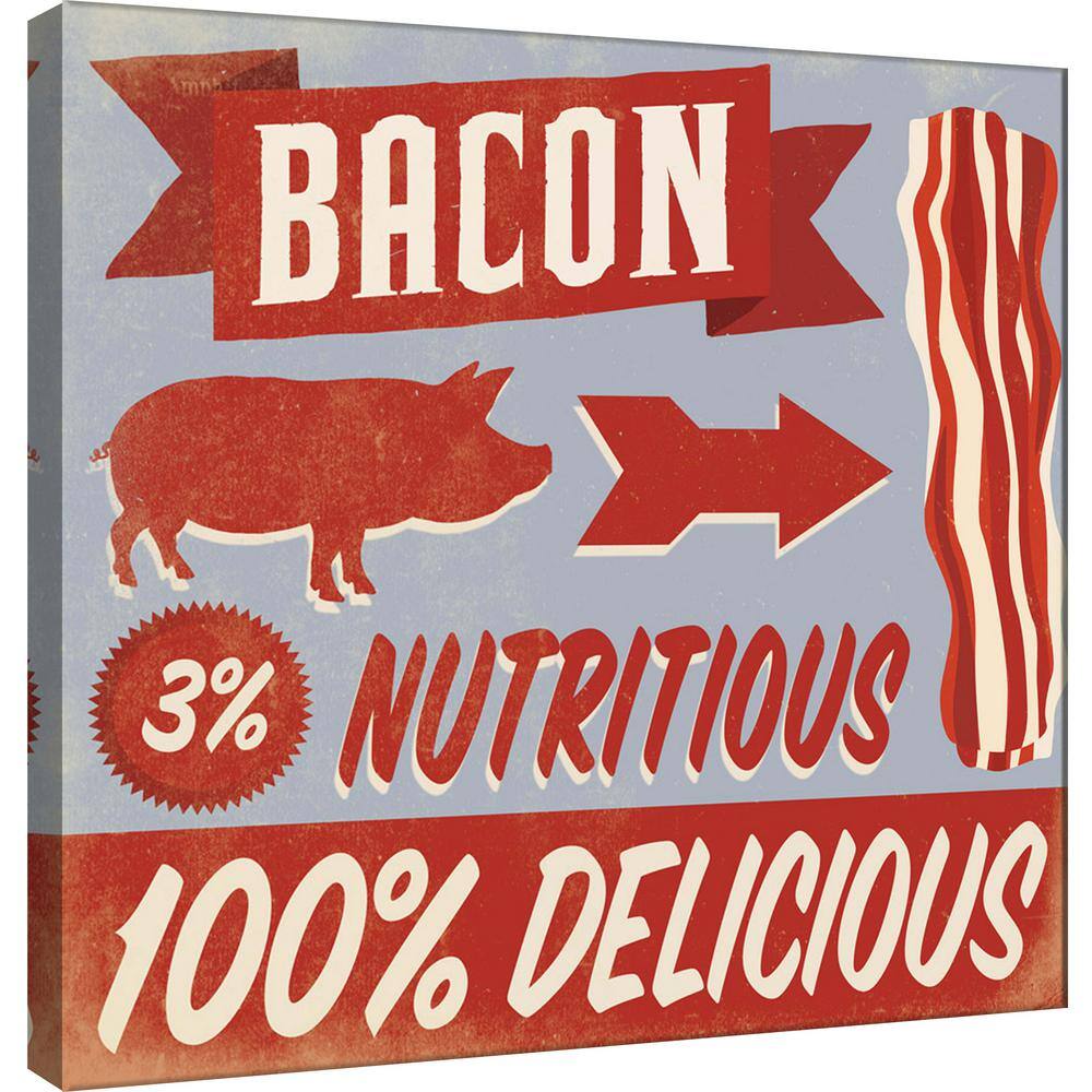 PTM Images 15 in. x 15 in. ''Delicious Bacon'' Printed Canvas Wall Art ...