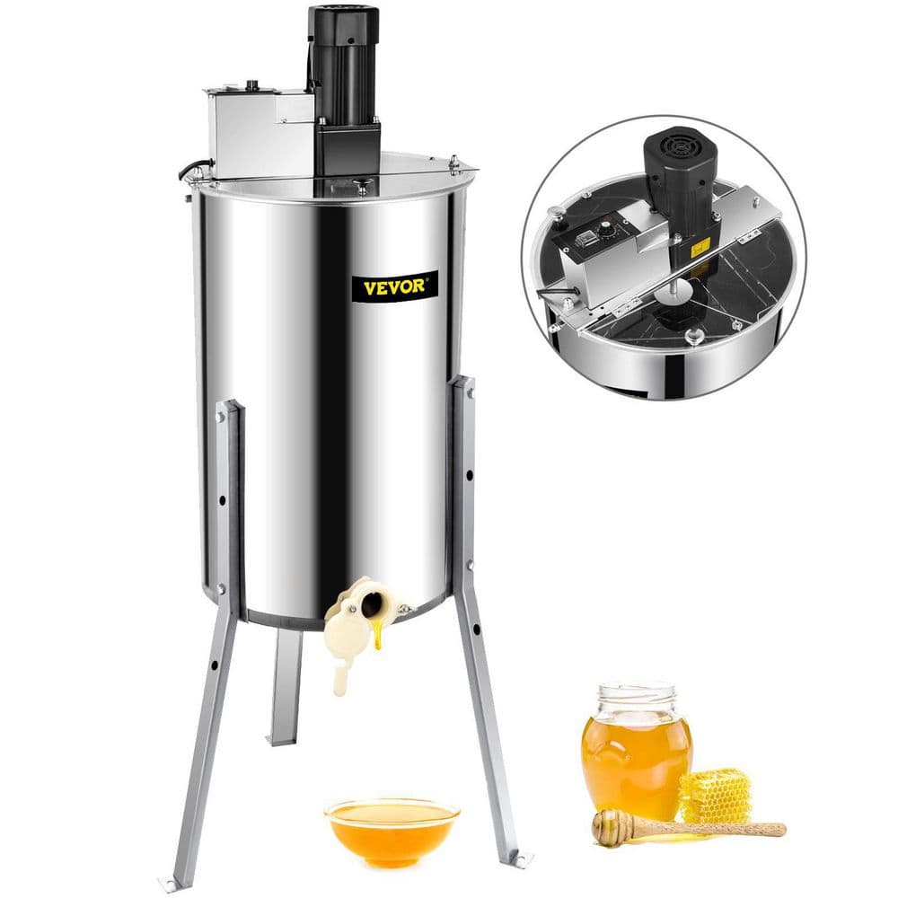 VEVOR 3 Frames Electric Extractor Spinner Bee Honey Extraction ...
