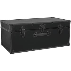 Seward Trunks Seward Basic 32 in. x 13.25 in. x 17.75 in. Trunk, Black ...