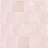 Apollo Tile Pink 5.2 in. x 5.2 in. Polished Ceramic Subway Wall Tile ...