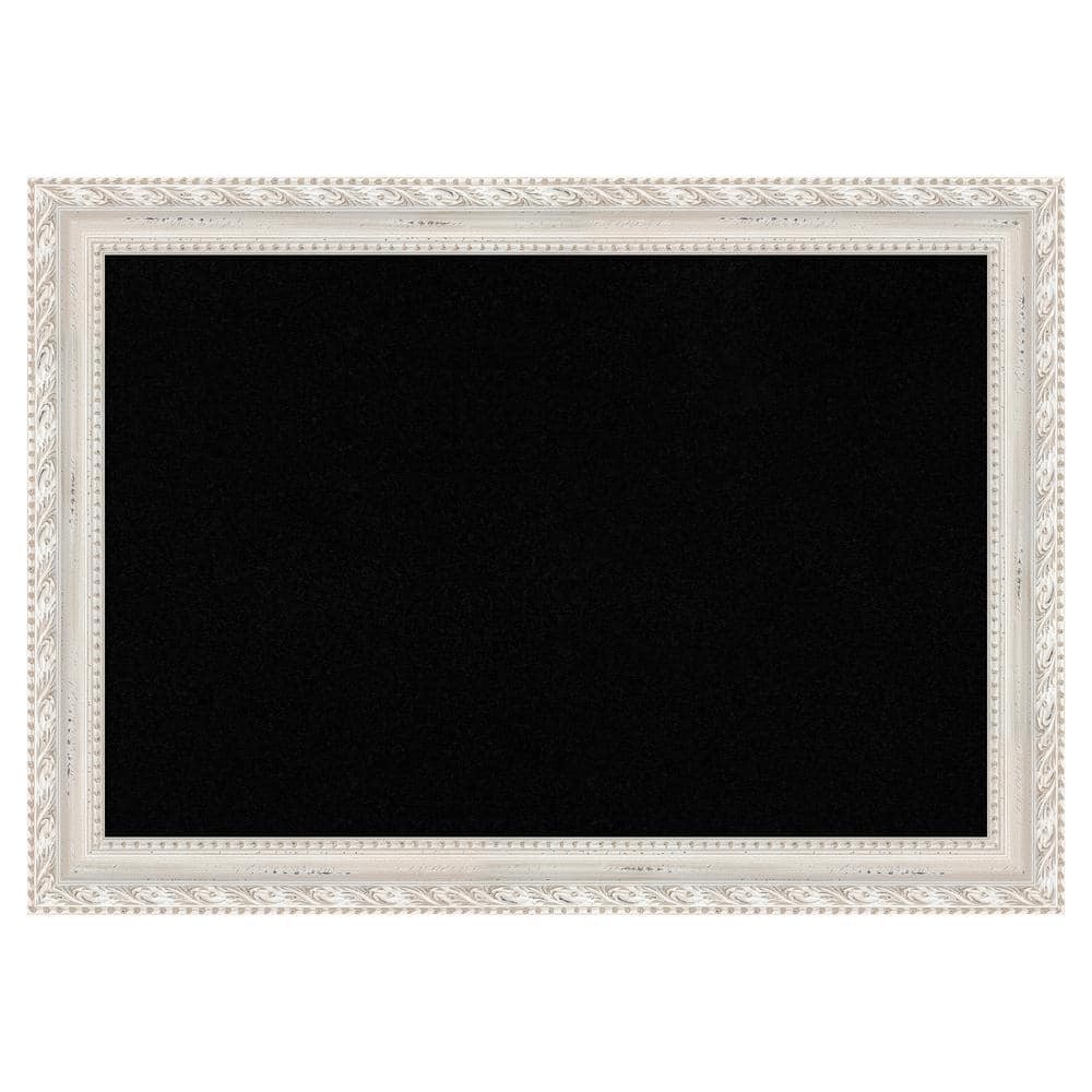 Amanti Art Opera Off White Wood Framed Black Corkboard 42 in. x 30 in ...