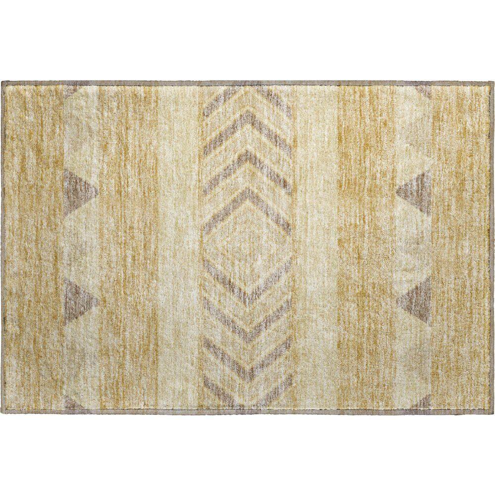 Addison Rugs Mayfield Premium Machine Washable Abstract AMF965 Gold 1 ...