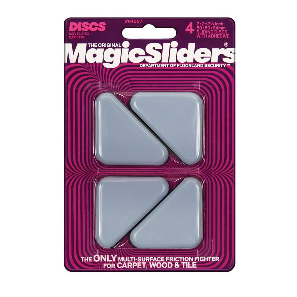 2-1/2 in. x 2 in. x 2 in. Triangle Magic Sliders (4-Pack) 04557 - The ...