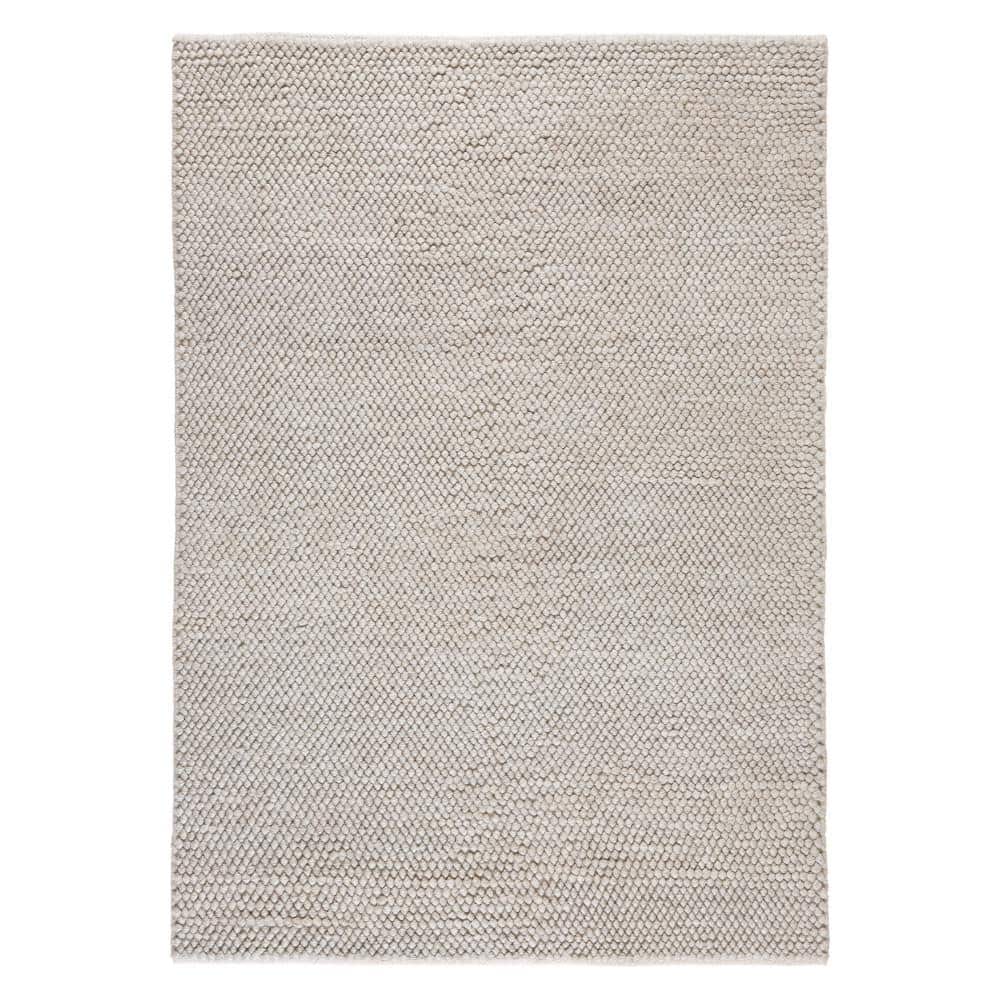 TOWN & COUNTRY LIVING Olea Bubble Texture Brown 8 ft. x 10 ft. 100% ...