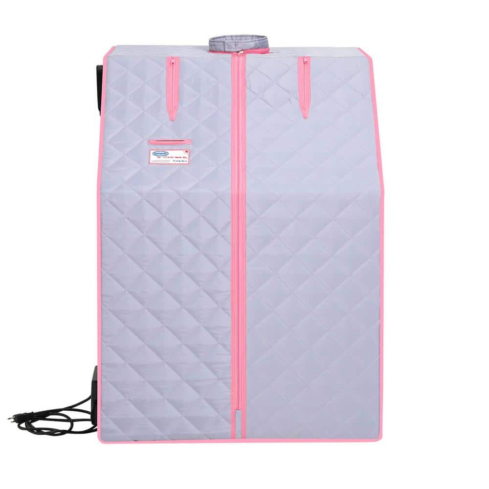 cadeninc 1-Person Gray Half Body Infrared Portable Sauna Tent with ...