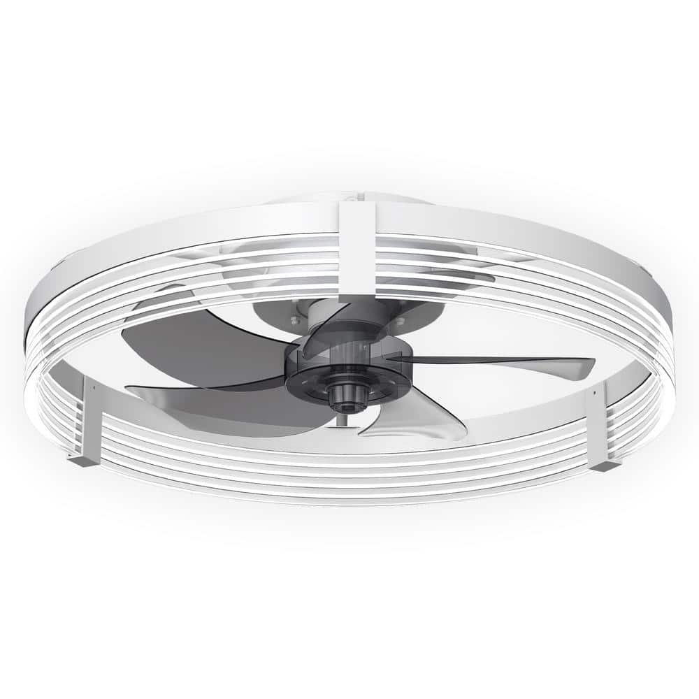 Tivleed 19.7 in. LED Indoor White Recessed Fan Light, Now Style 3000K ...