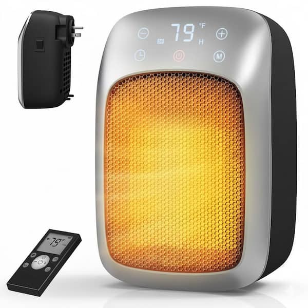 DYRCJ 450W Electric Ceramic Space Heater Wall Outlet Plug-In Forced Air ...