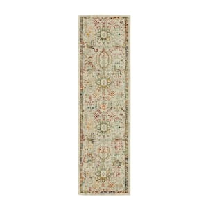 Home Decorators Collection Medallion Blue 2 ft. x 7 ft. Runner Indoor ...