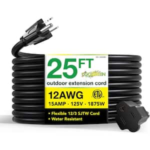 GoGreen Power 12/3 100 ft. Outdoor Extension Cord - Contractor Grade ...