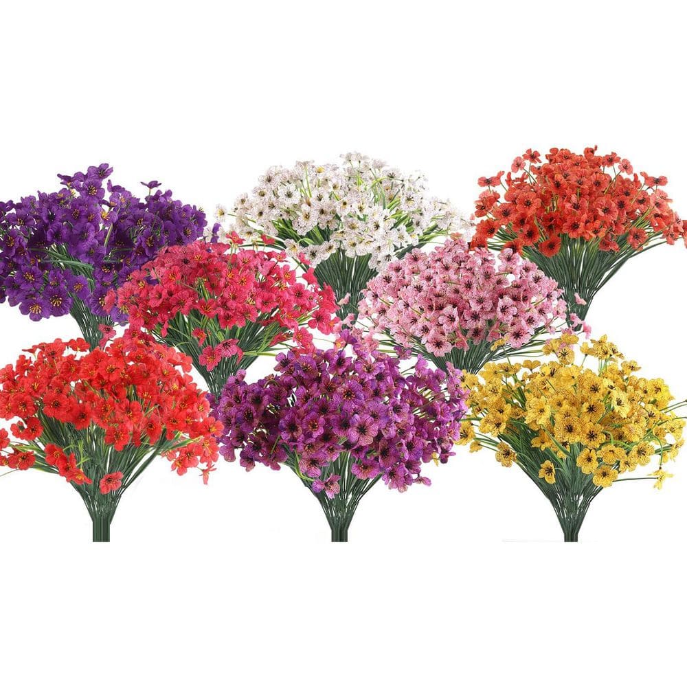 13 in. Multi-Colored Indoor/Outdoor Artificial Rose Flower, 24 Bundles ...