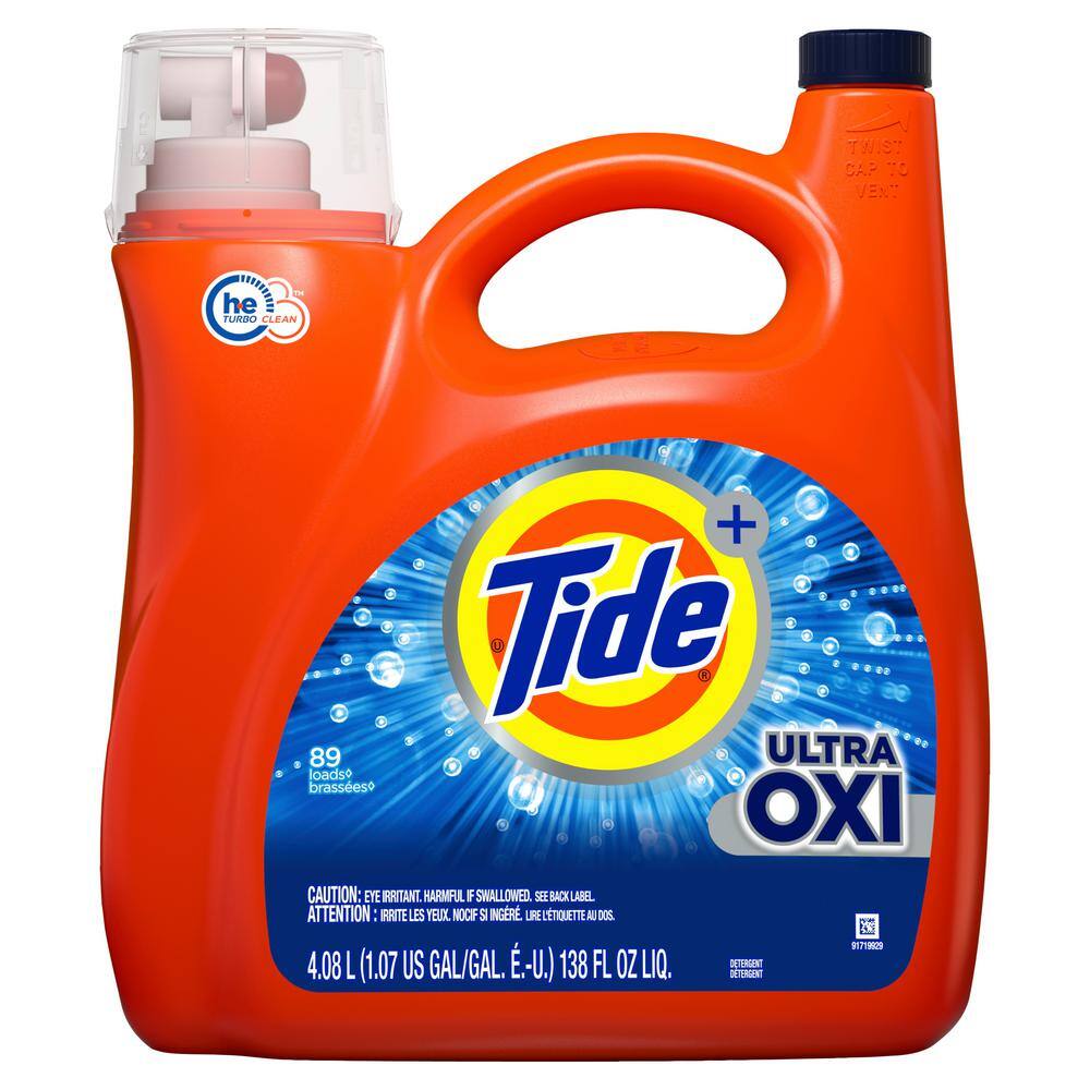 Tide Ultra 138 oz. Oxi He Liquid Laundry Detergent (89-Loads ...