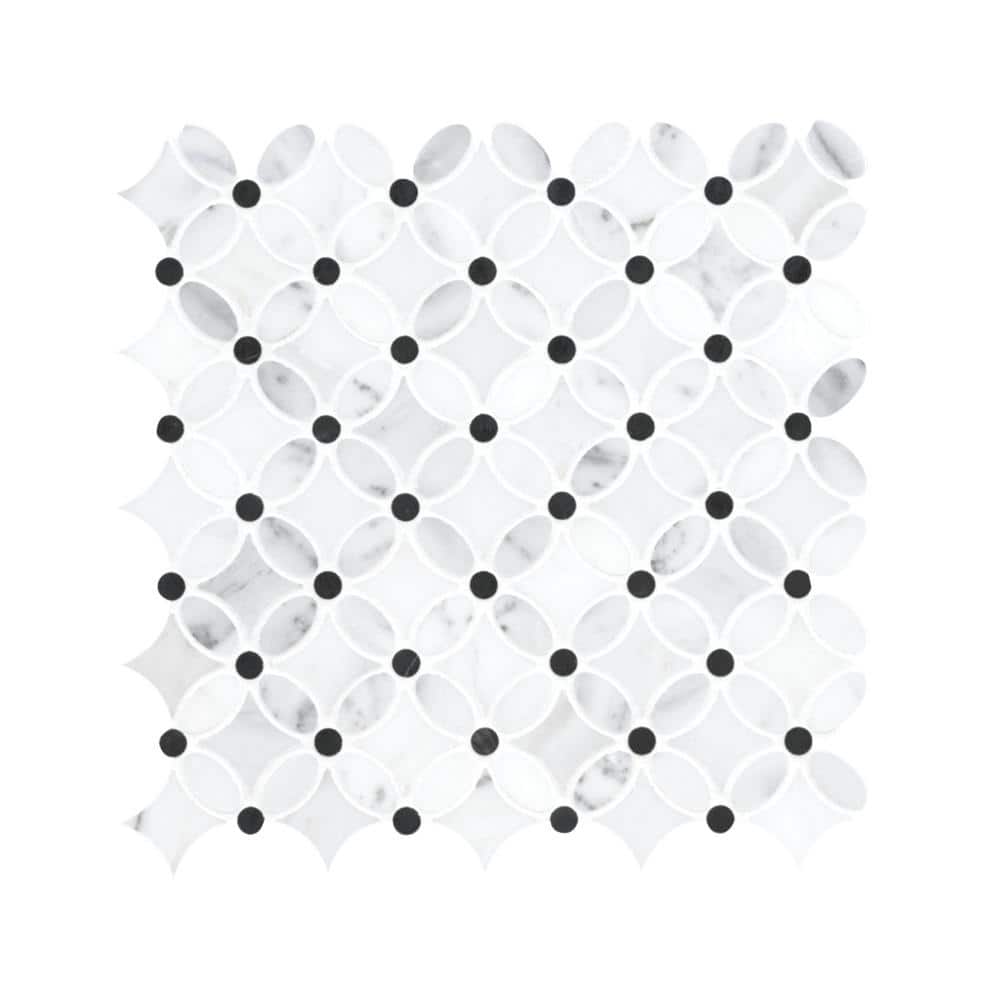 Reviews for MSI Marble Blossom 14 in. x 14 in. x 0.38 in. Polished ...