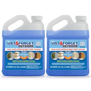 Wet and Forget 1 Gallon Concentrate Outdoor Cleaner Moss Mold Mildew ...