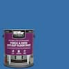 BEHR PREMIUM 1 gal. #P520-6 Mega Blue Textured Low-Lustre Enamel ...