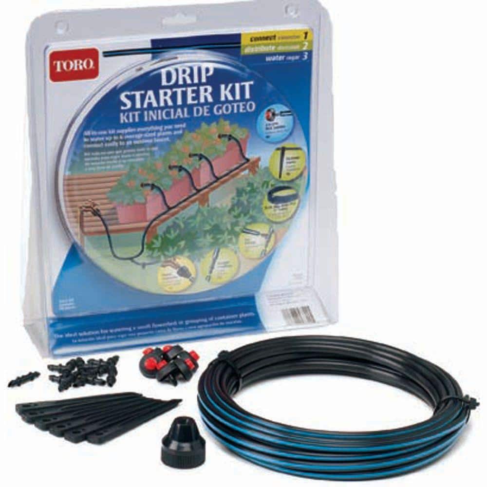 Toro Blue Stripe Drip Starter Kit 53724 - The Home Depot