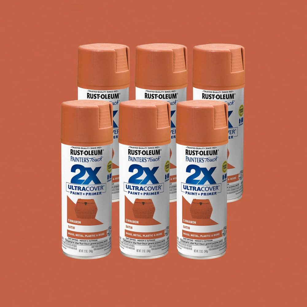 Rust-Oleum Painter's Touch 2X 12 oz. Satin Cinnamon General Purpose ...